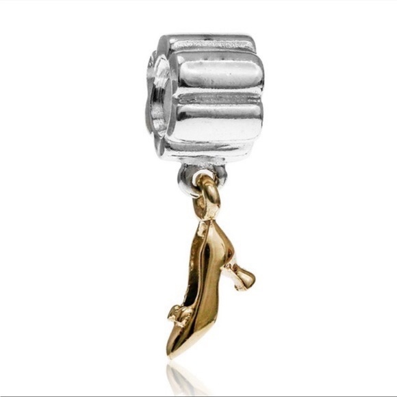 Pandora | Jewelry | Pandora 4k High Heel Dangle Charm 2tone Gold And ...